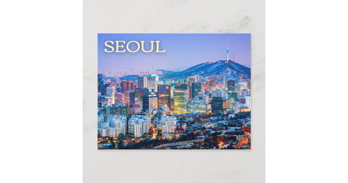 Seoul, South Korea Postcard | Zazzle