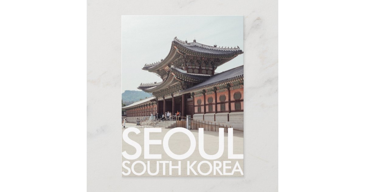 Seoul, South Korea Postcard | Zazzle