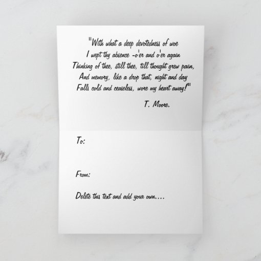 Separation, Parting Romantic Greeting Card | Zazzle