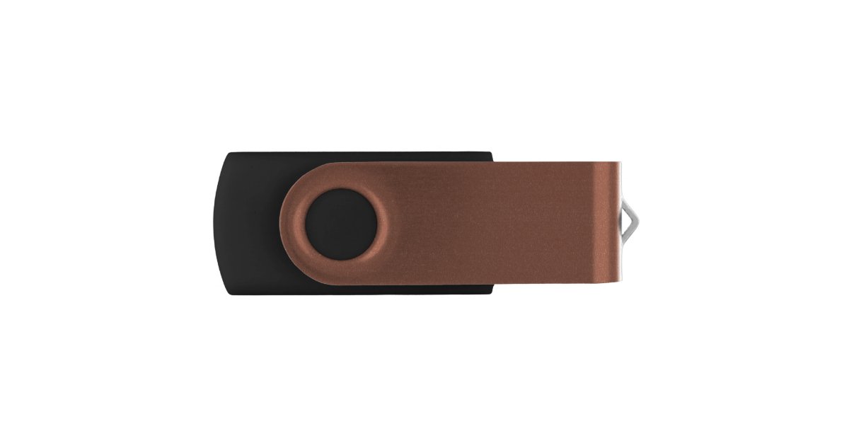 Sepia, Earth, Brown Rust, Cocoa Solid Color Flash Drive | Zazzle