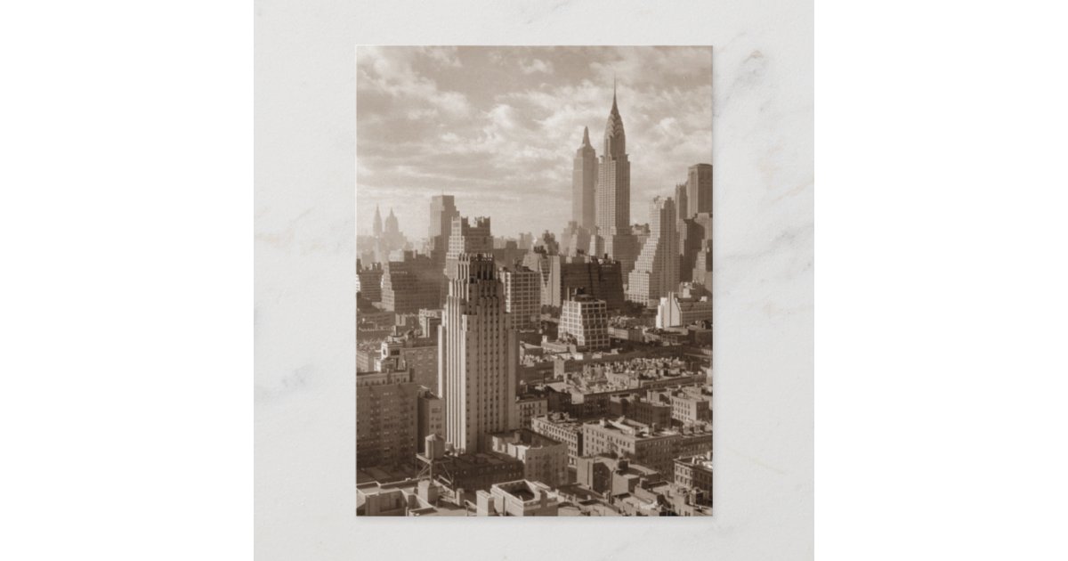 Sepia New York City Postcard | Zazzle