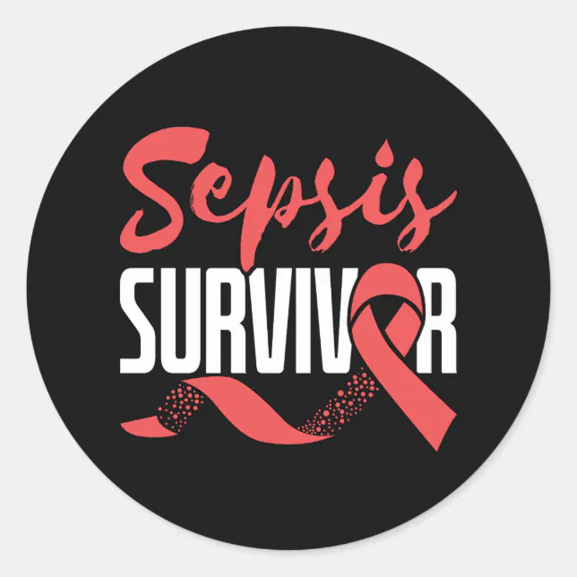 Sepsis Survivor Warrior Fighter Awareness Month Classic Round Sticker ...