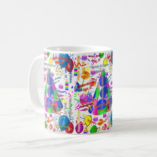 September, 10 Birthday Mug | Zazzle
