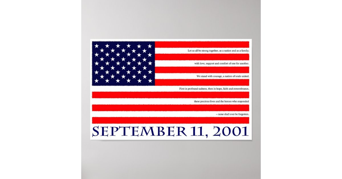 September 11, 2001 poster | Zazzle