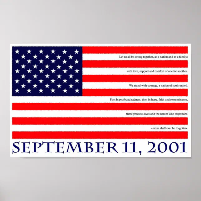 September 11, 2001 poster | Zazzle