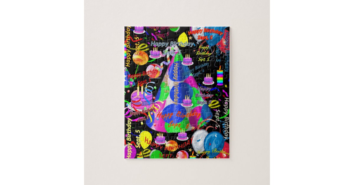 September, 5 Birthday Jigsaw Puzzle | Zazzle
