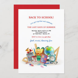 September Back to School Invitation | Zazzle