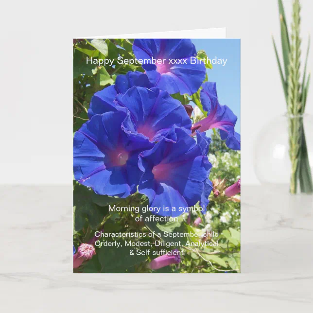 September Birthday Card | Zazzle