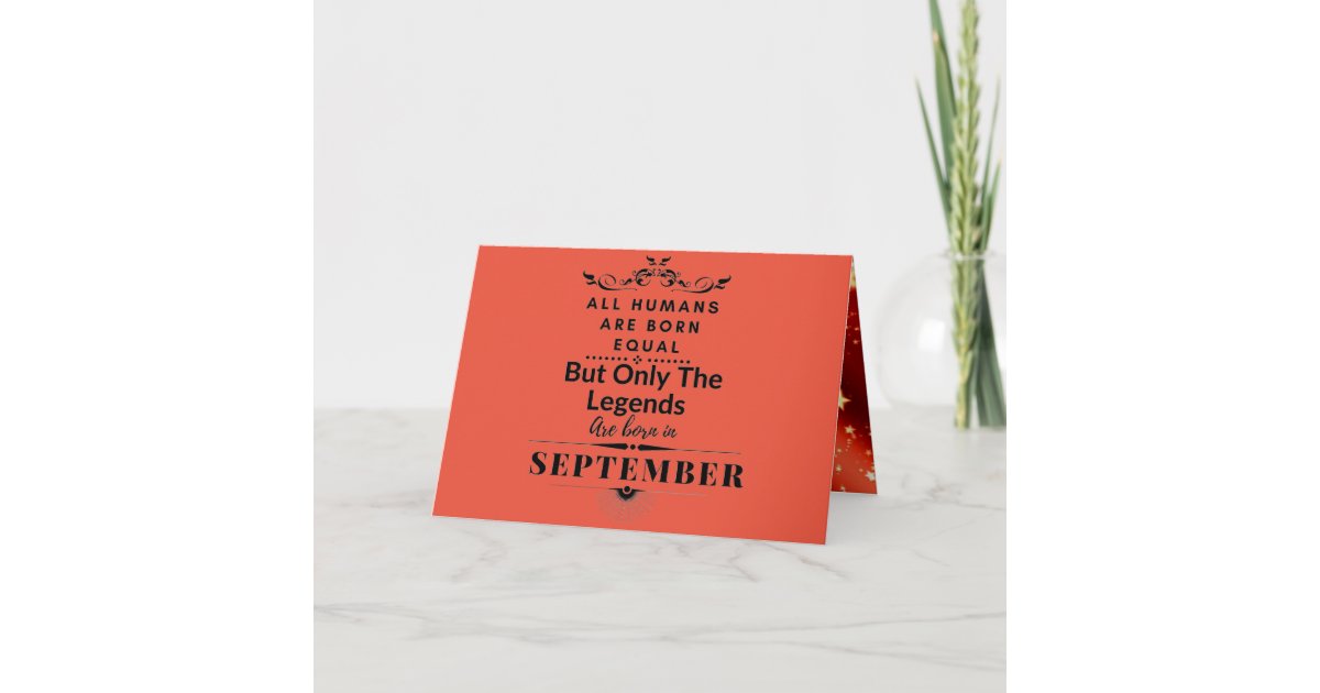 September Birthday Funny Quote Card | Zazzle