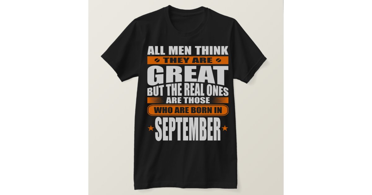 September Birthday T-Shirt | Zazzle.com