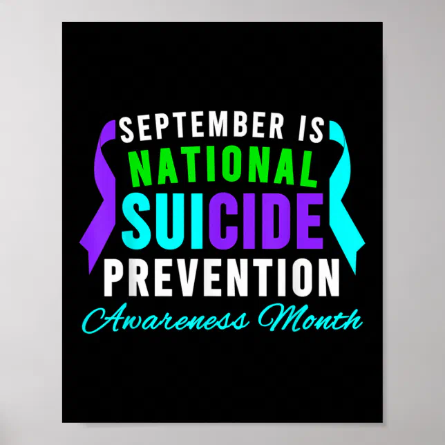 September National Suicide Prevention Awareness Mo Poster | Zazzle