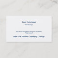 Septic tank installation business card | Zazzle