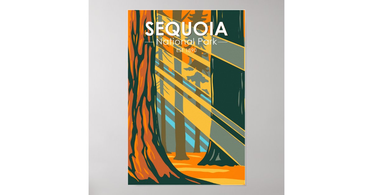 Sequoia National Park Giant Sequoia Trees Poster | Zazzle