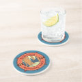 Sequoia National Park Illustration Retro Compass Coaster | Zazzle