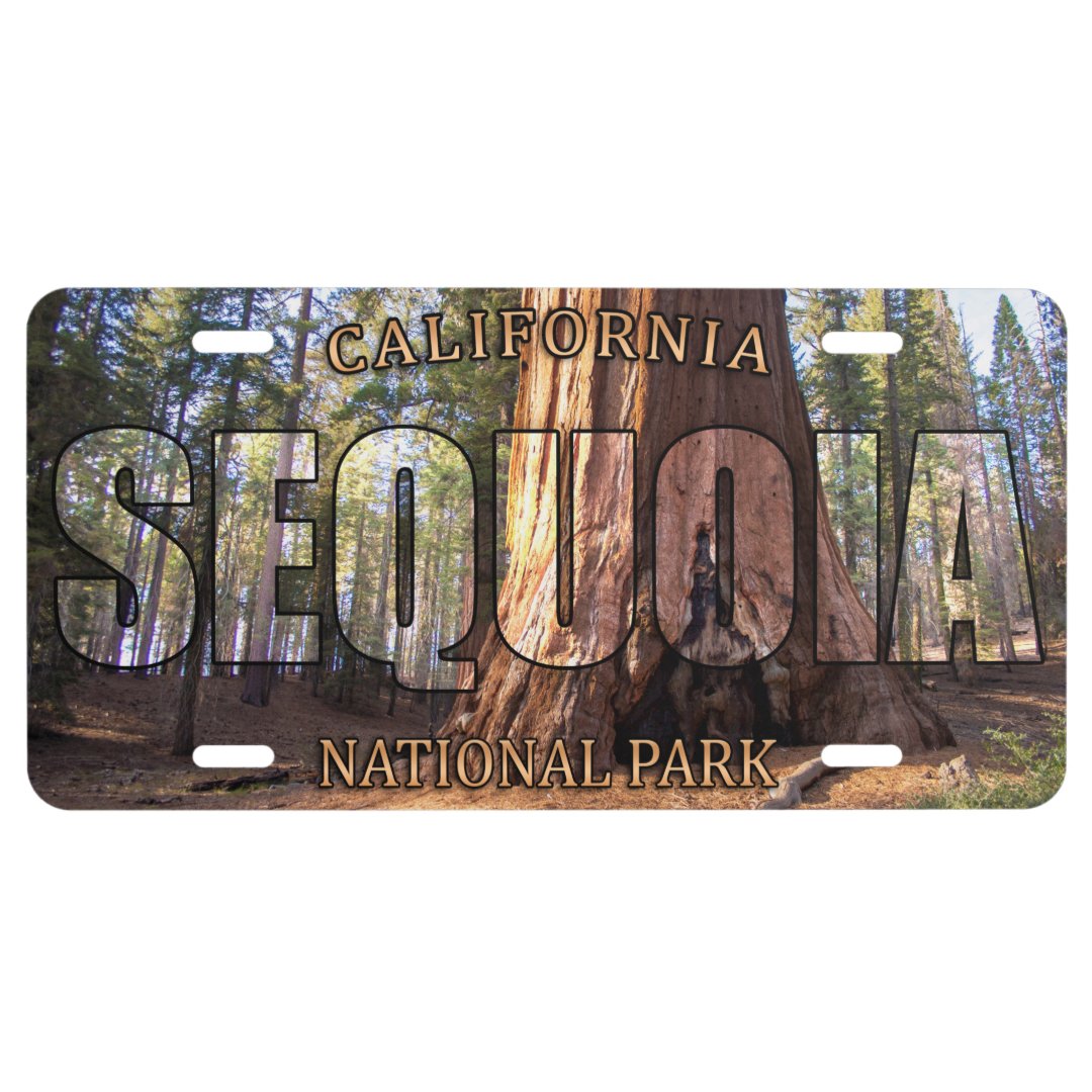 Sequoia National Park License Plate | Zazzle