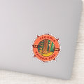 Sequoia National Park Retro Compass Emblem Sticker | Zazzle