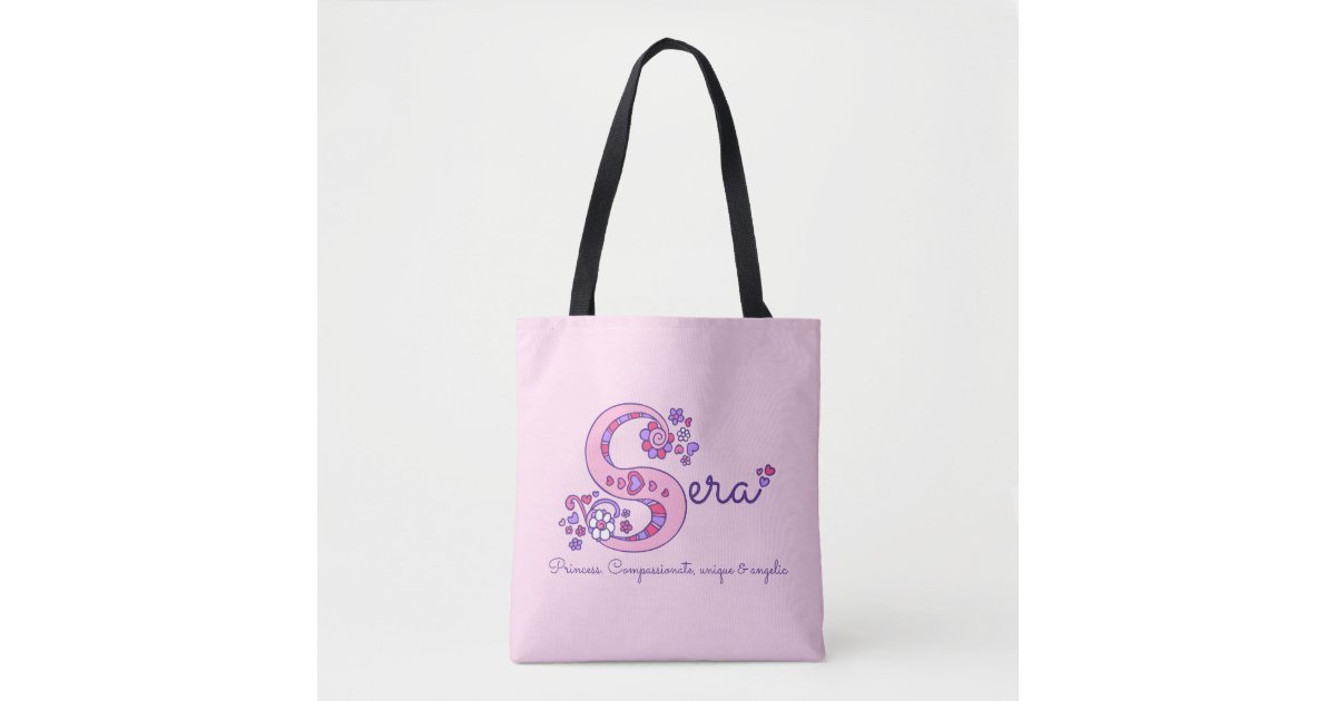 Sera name and meaning monogram bag | Zazzle