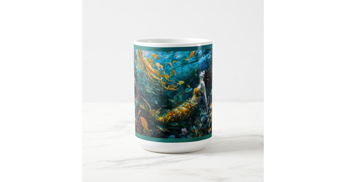 “Seraphina” – Beautiful Mystical Mermaid Coffee Mug | Zazzle