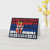 Serbia Flag Birthday Card | Zazzle