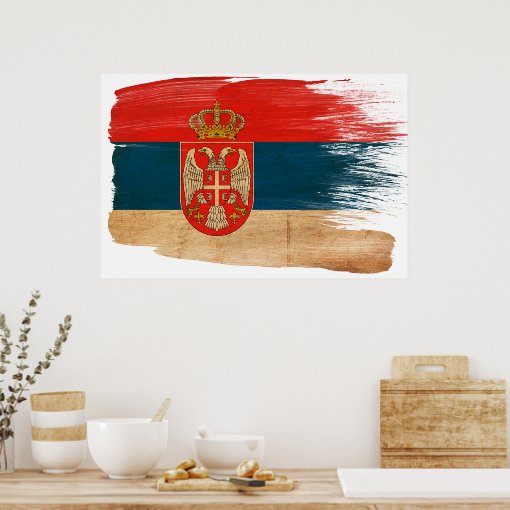 Serbia Flag Posters | Zazzle
