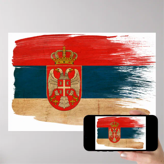 Serbia Flag Posters | Zazzle