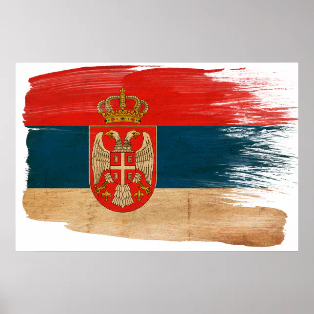 Serbia Flag Posters | Zazzle