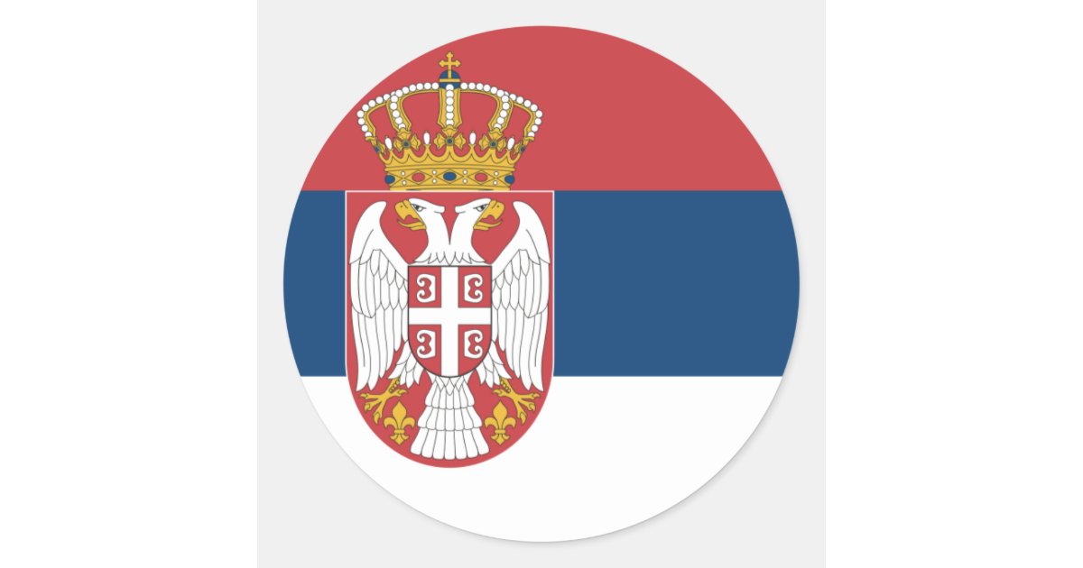 Serbia Flag Sticker | Zazzle