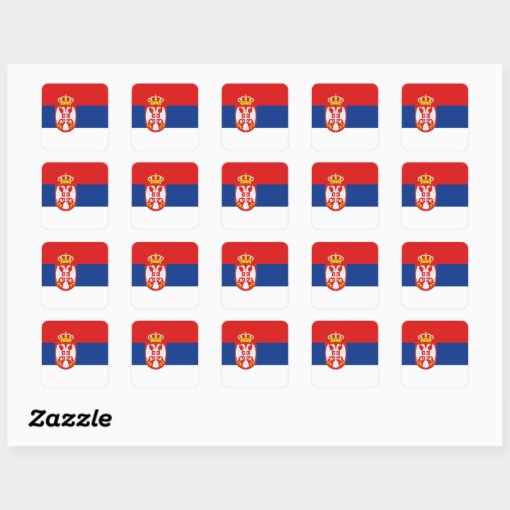 Serbia Flag Sticker | Zazzle