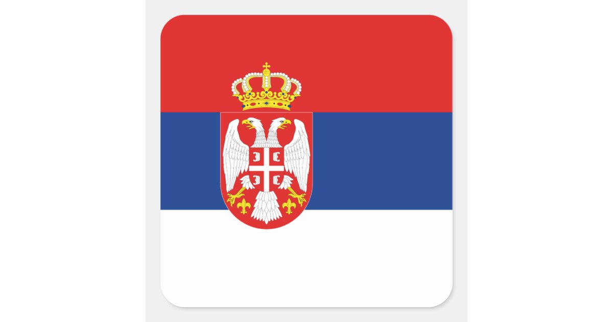 Serbia Flag Sticker | Zazzle