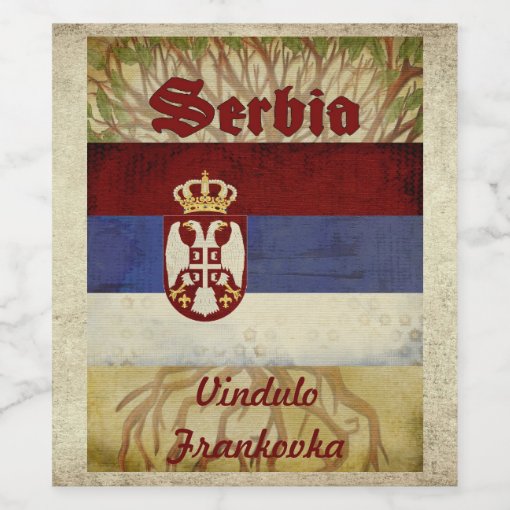 Serbia Wine Label | Zazzle