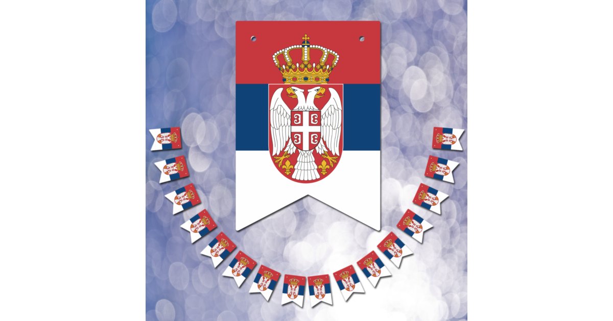 Serbian Flag & Party Serbia Banners /Weddings | Zazzle