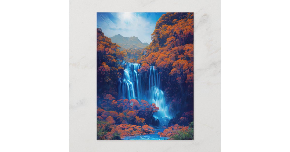 Serenity in the Shades of Azure Postcard | Zazzle