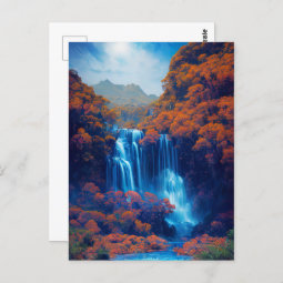 Serenity in the Shades of Azure Postcard | Zazzle