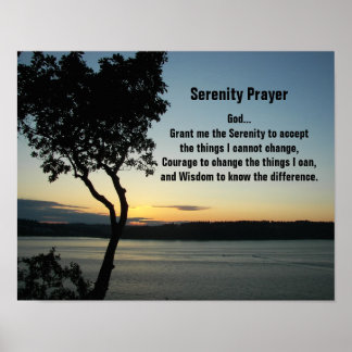 Serenity Prayer Posters | Zazzle