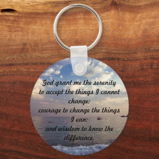 Serenity Prayer Keychain | Zazzle