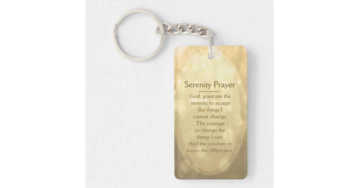 Serenity Prayer Keychain | Zazzle