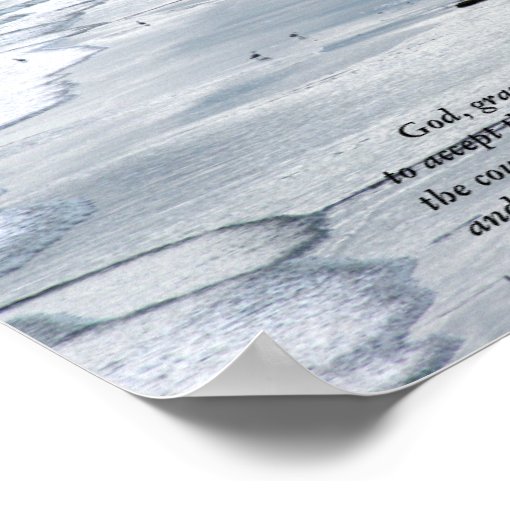 Serenity Prayer _ Peacefull Beach Scene Poster | Zazzle