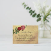 Serenity Prayer Pink Red Roses Holy Card | Zazzle