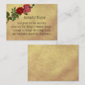Serenity Prayer Pink Red Roses Holy Card | Zazzle