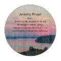 Serenity Prayer Pink Seascape Sunset Cutting Board | Zazzle