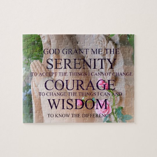 Serenity Prayer Roses Puzzle | Zazzle.com