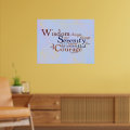 Serenity Prayer Wordle on abstract Poster | Zazzle