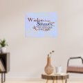 Serenity Prayer Wordle on abstract Poster | Zazzle