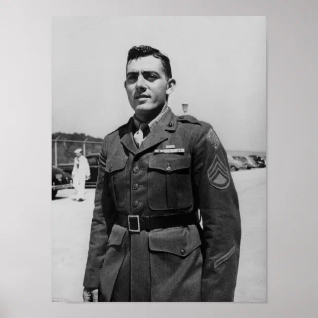 Sergeant John Basilone Stateside - WW2 1943 Poster | Zazzle