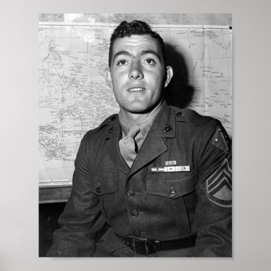 Sergeant John Basilone - World War Two - 1943 Poster | Zazzle.com