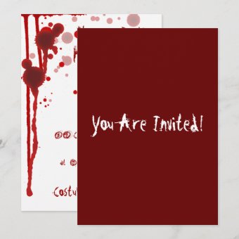 Serial Killer Halloween Party Invitation | Zazzle