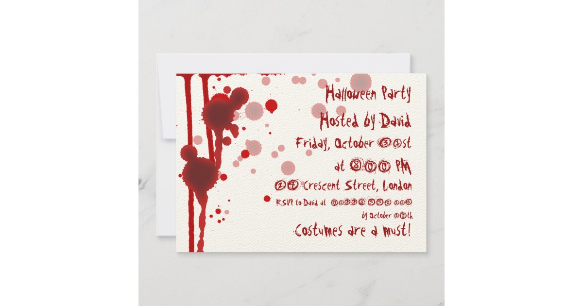 Serial Killer Halloween Party Invitation | Zazzle