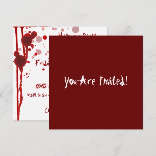 Serial Killer Halloween Party Invitation | Zazzle