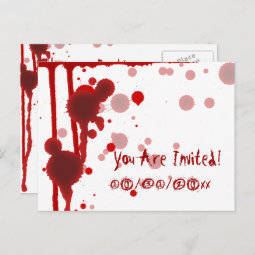 Serial Killer Halloween Party Invitation | Zazzle
