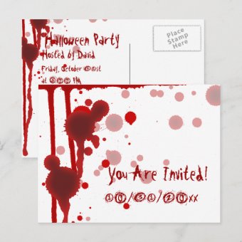 Serial Killer Halloween Party Invitation | Zazzle